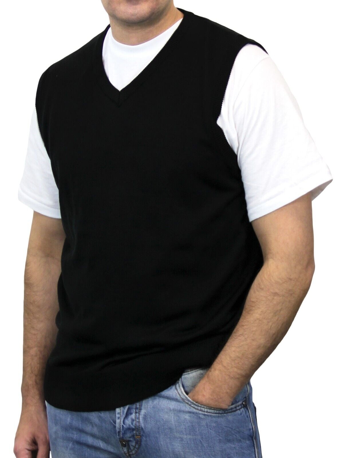 Blue Ocean Mens Big & Tall Solid Sweater Vest (sv-243bm) - Walmart.com