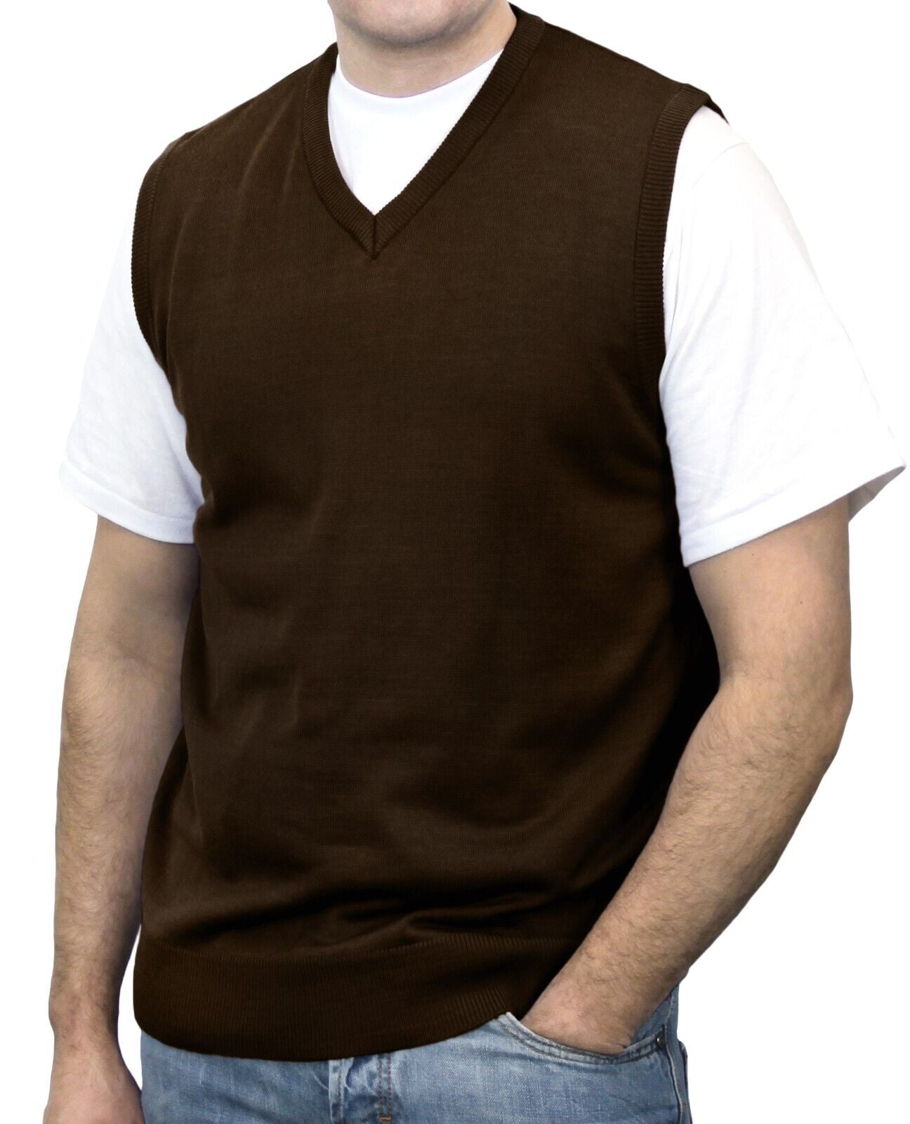 Blue Ocean Mens Big & Tall Solid Sweater Vest (sv-243bm) - Walmart.com