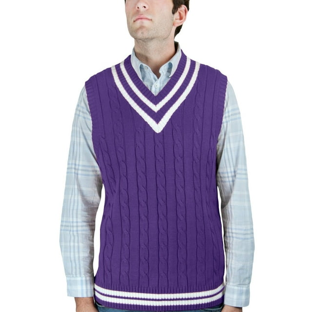 Blue Ocean Mens Cable Vest (sv-222) - Walmart.com