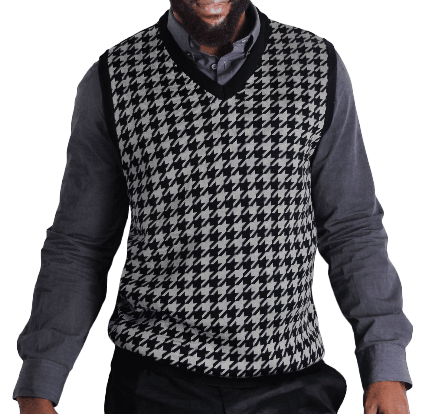 Blue Ocean Mens Houndstooth Sweater Vest (sv-777) - Walmart.com