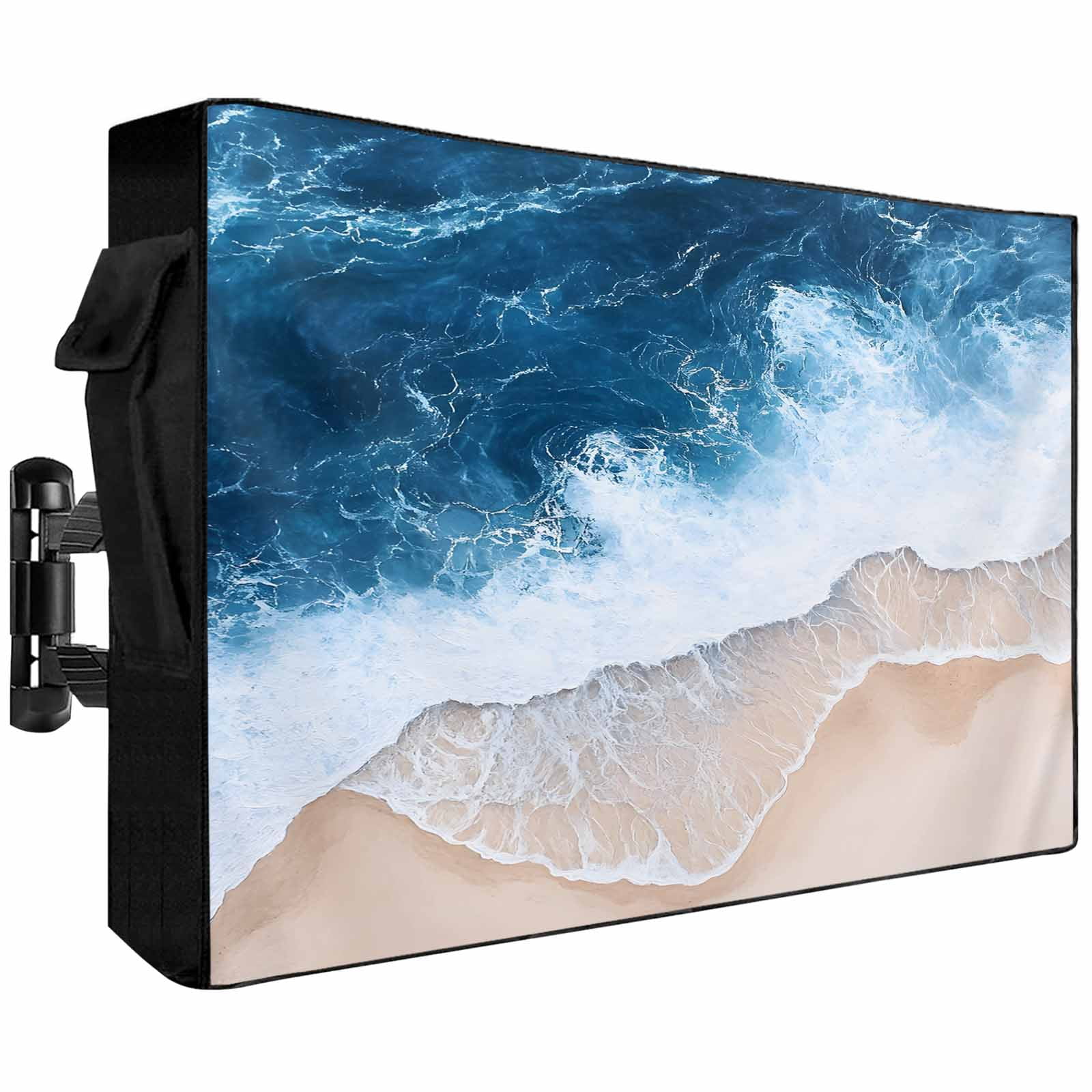 Blue Ocean Outdoor TV Cover 40 to 43 inch Wave Beach Abstract Seaside ...