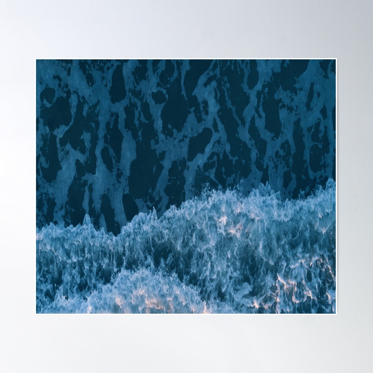 Blue Ocean Poster Wall Art, Modern Wall Decor For Living Room Bedroom ...