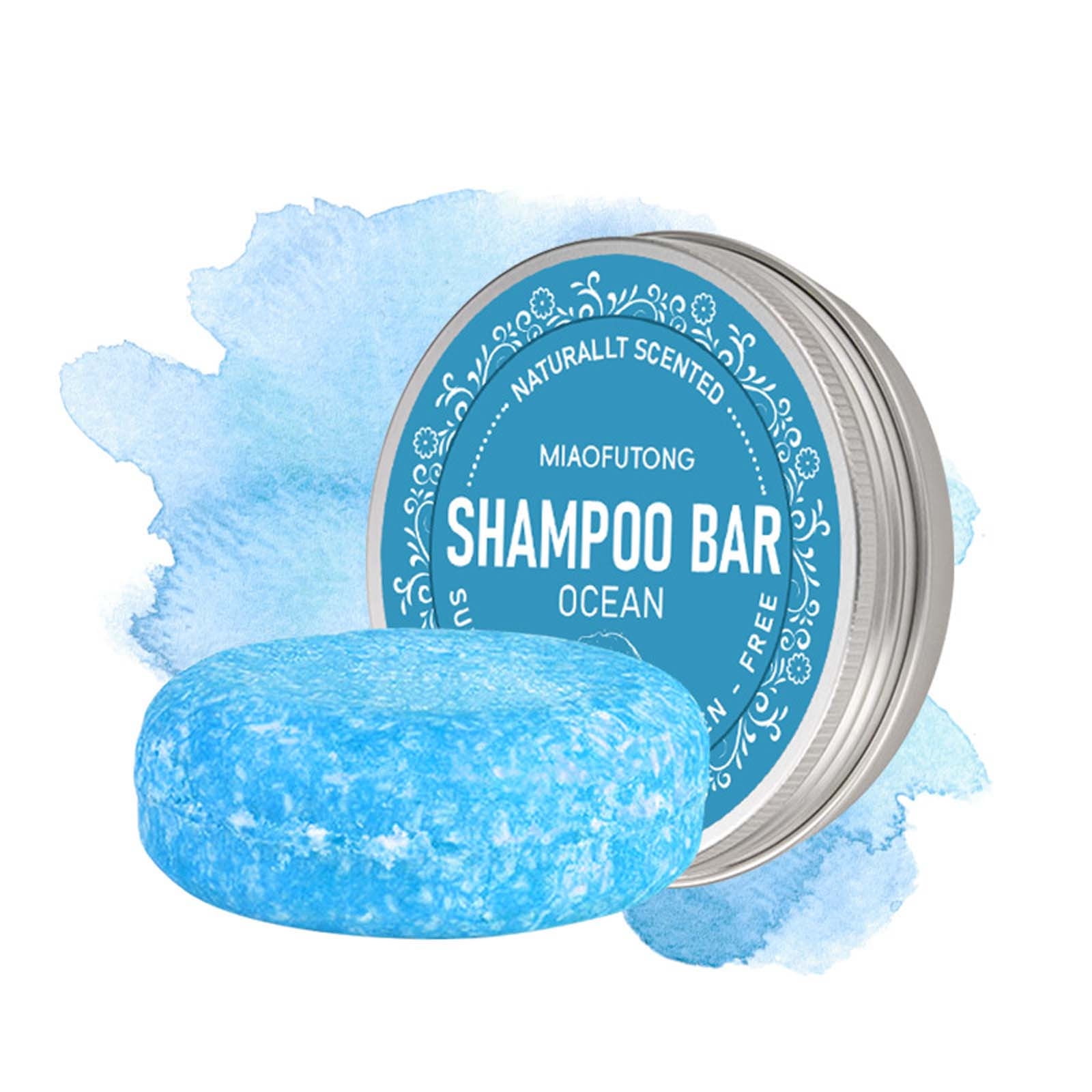 Blue Ocean & Rosemary Mint Hair Shampoo Soap Bar | Anti-Frizz ...
