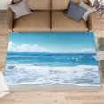Blue Ocean Rugs for Living Room - Summer Beach Rug , Tropical Area Rug ...