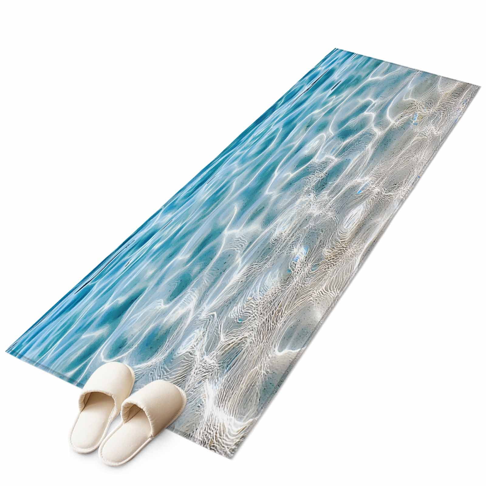 Blue Ocean Runner Rug 2x6 FT, Non Slip Hallway Carpet, Underwater Sea ...