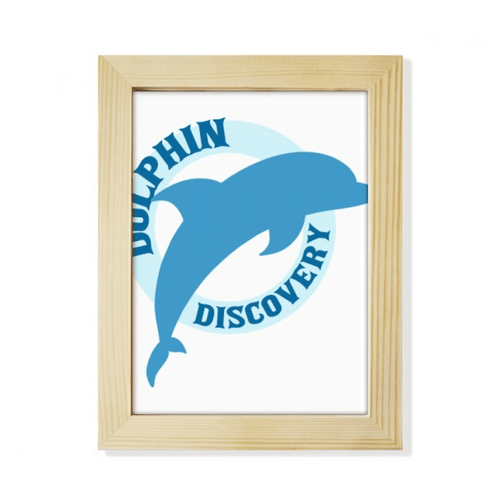 Blue Ocean Streamline Dolphin Pattern Desktop Adorn Photo Frame Display ...