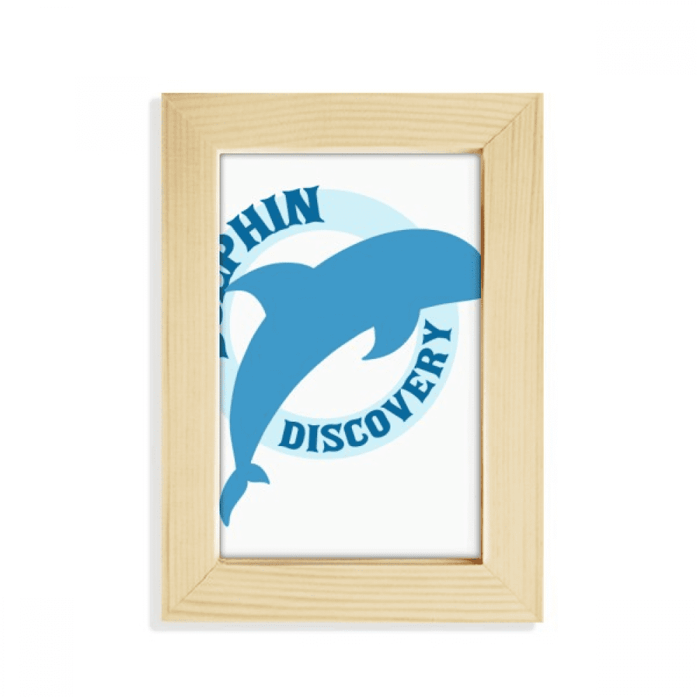 Blue Ocean Streamline Dolphin Pattern Desktop Display Photo Frame ...