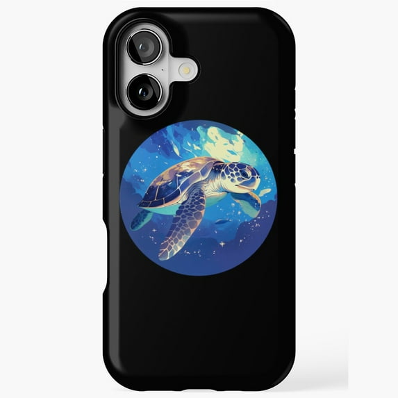 Blue Ocean Turtle Pattern Soft Marine Aesthetic with iPhone 17 to 11 ...
