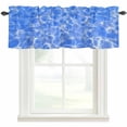 Blue Ocean Valances for Windows Farmhouse Kitchen Curtains Valances Rod ...