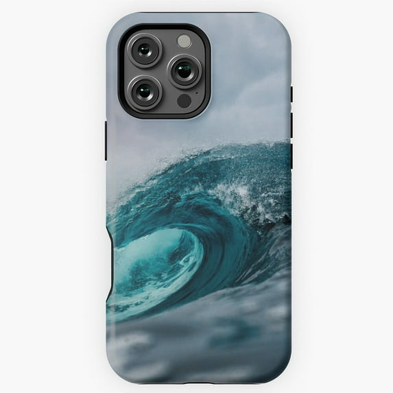 Blue Ocean Wave Seascape Artwork iPhone Case 17 16 15 14 13 12 11 Pro ...