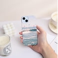 Blue Ocean Wave Tough Phone Case, Star Pattern Protective Matte Cover ...