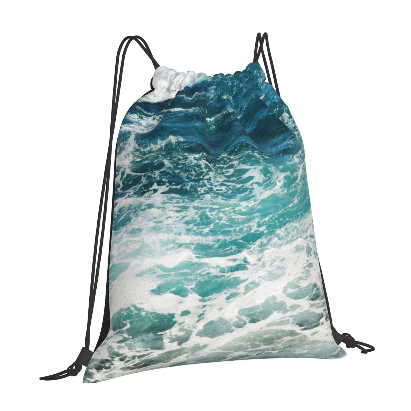 Blue Ocean Waves Bag Backpack For Men Women Teenage Ocean Water Blue ...