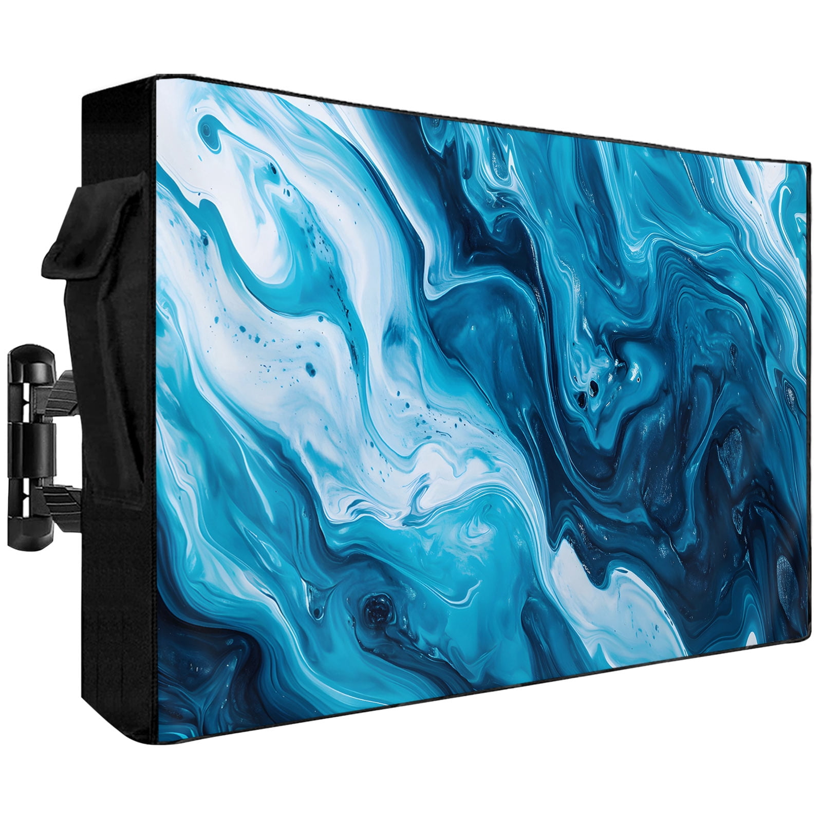 Blue Ocean Waves Outdoor TV Cover 30 to 32 inch Blue Marble Abstract ...
