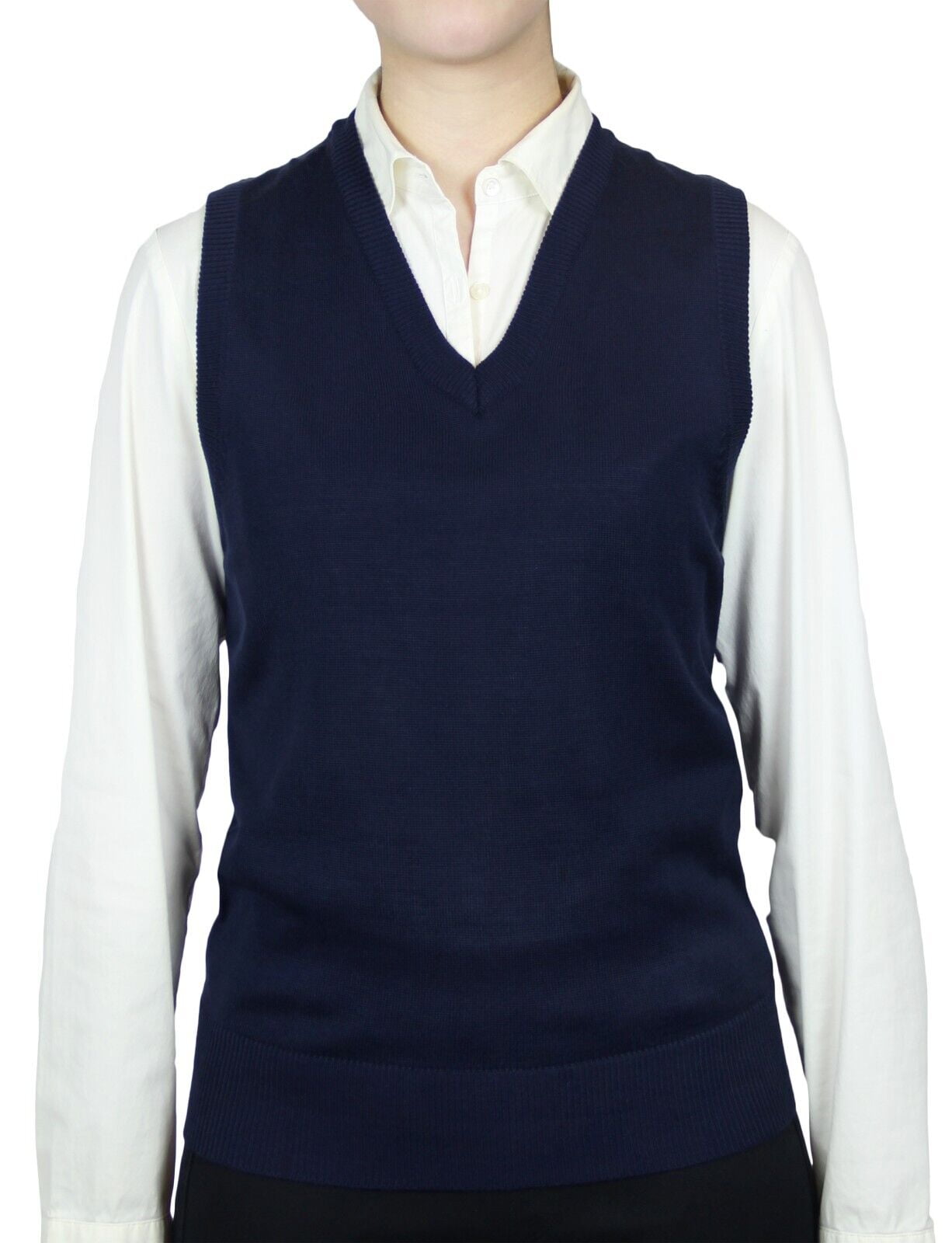 Blue Ocean Womens Solid Sweater Vest (lsv-123) - Walmart.com
