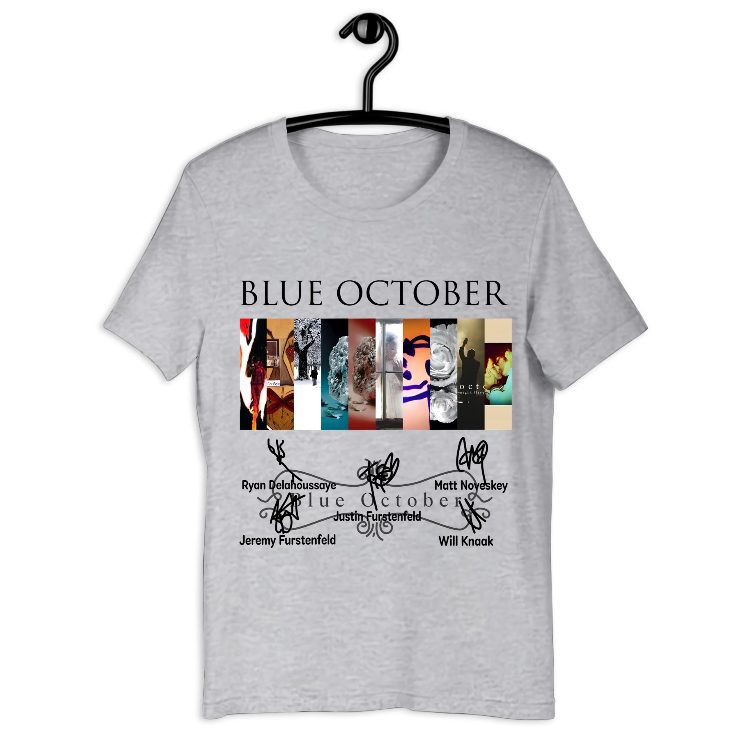Blue October Band Signatures T-Shirt HOT Men Unisex - Walmart.com