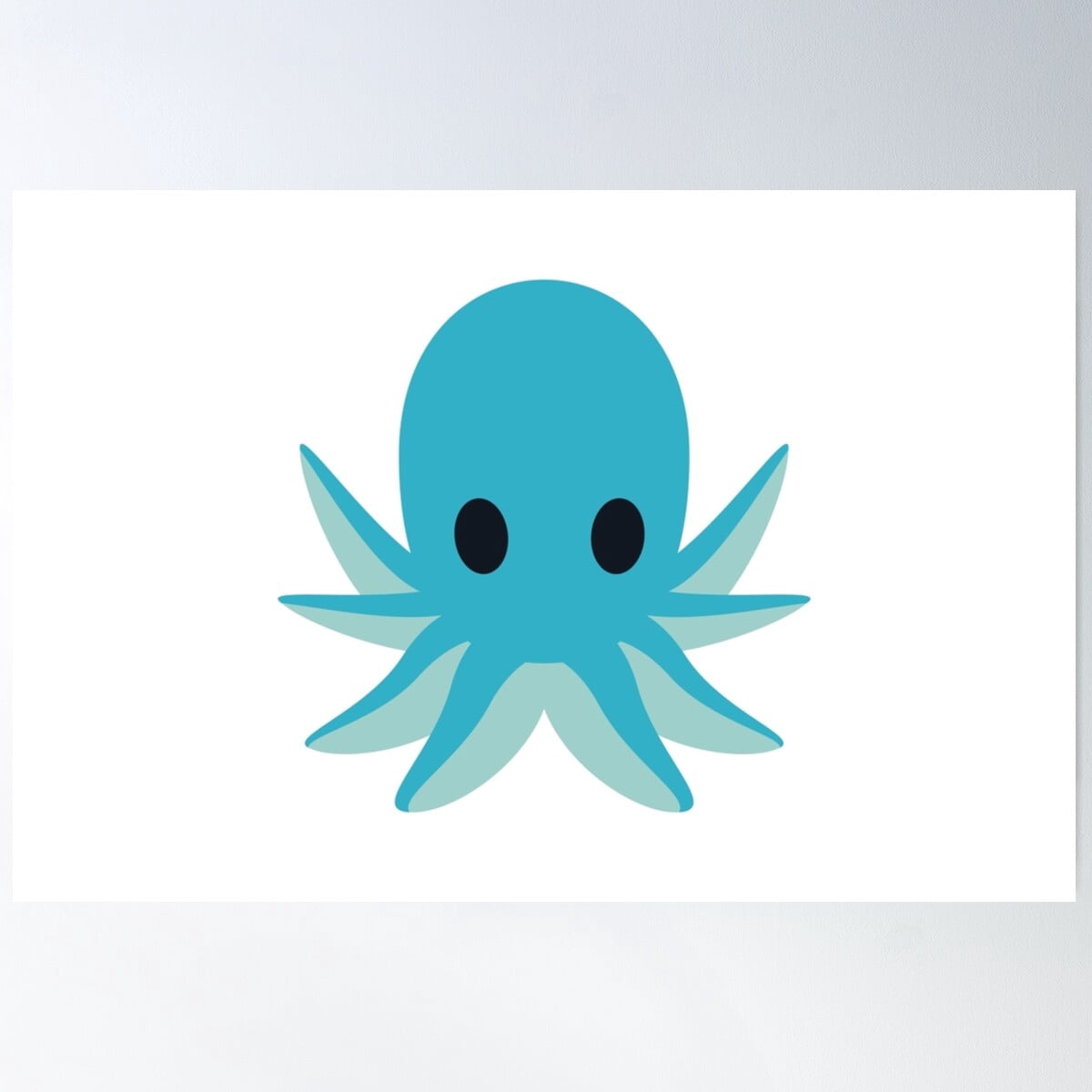 Blue Octopus, Cute Innocent Animal Cartoon, Gift For Kids, Girls, Boys ...