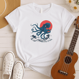 Blue Octopus Japanese Wave Art T-shirt, for men & women, S-5XL ...
