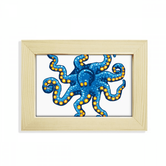 Blue Octopus Marine Life Cartoon Pattern Desktop Decorate Photo Frame ...