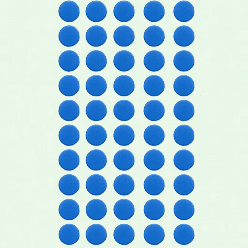 50 Pack Blue Office Magnets, Heavy Duty Round Magnets for Refrigerator ...