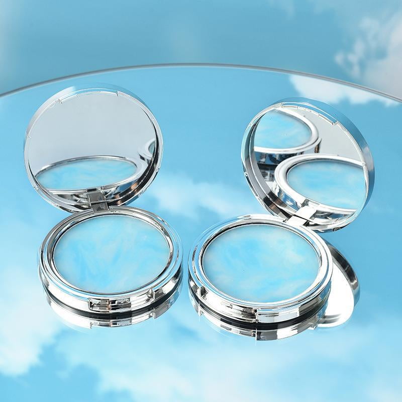 Blue Oil Control Powder , Long-lasting Pressed Powder Full Coverage ...