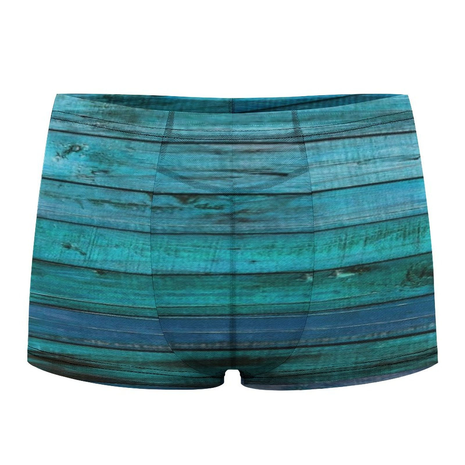 Blue Old Wood Texture Men's Mesh Boxer Briefs Cooling Breathable Sports ...