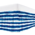 Blue Ombre Bed Skirt Bed Skirts King Size 18 Inch Drop, Stripe Abstract ...