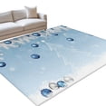 Blue Ombre Christmas Tree Washable Rug 2.7x5 Area Rug for Living Room ...