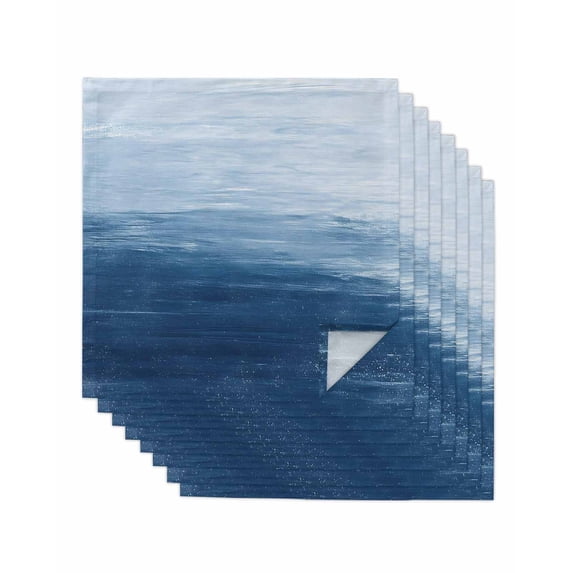 Blue Ombre Cloth Napkins Set of 8 Reusable Dinner Napkins, Modern ...