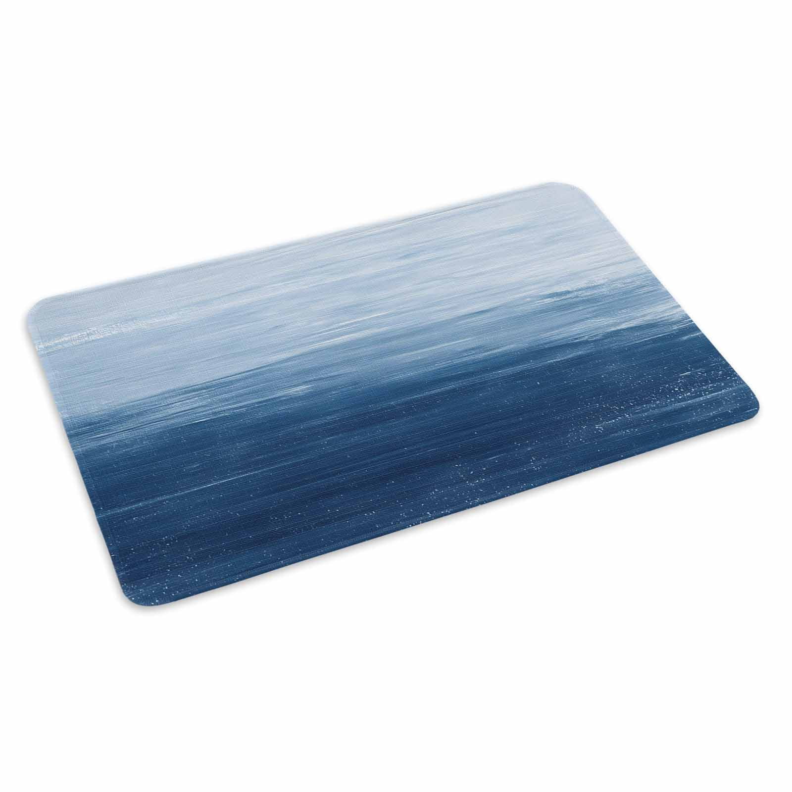Blue Ombre Doormat Outdoor Entrance 16"x24", Modern Abstract Art Ocean ...