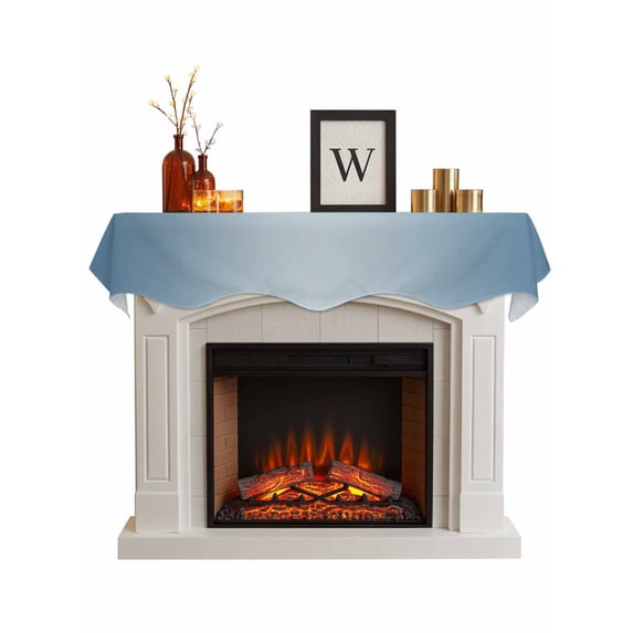 Blue Ombre Fireplace Mantel Scarf Cover 90