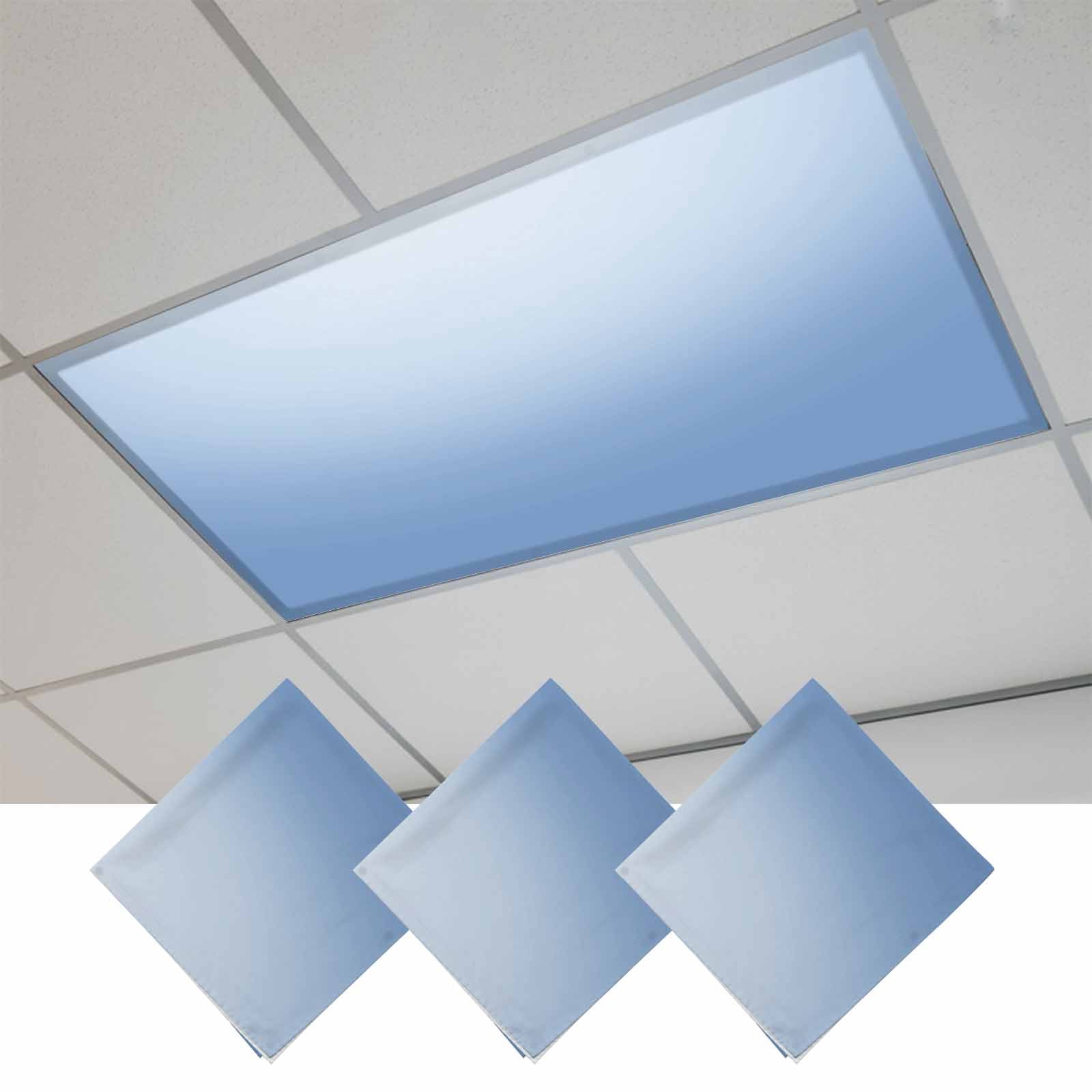 Blue Ombre Fluorescent Light Covers, Modern Minimalist Gradient ...