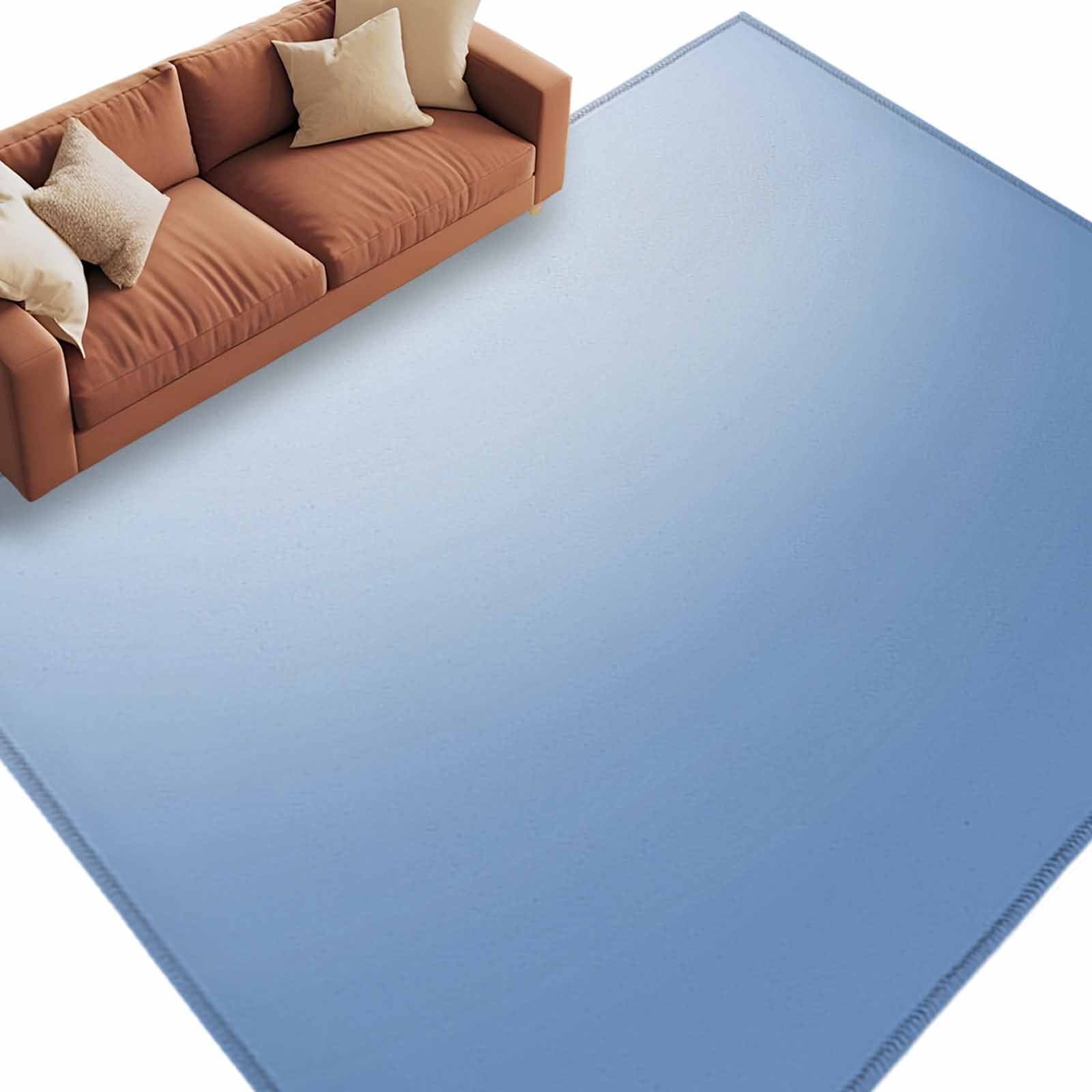 Blue Ombre Large Area Rugs for Bedroom Living Room, Soft Non Slip ...