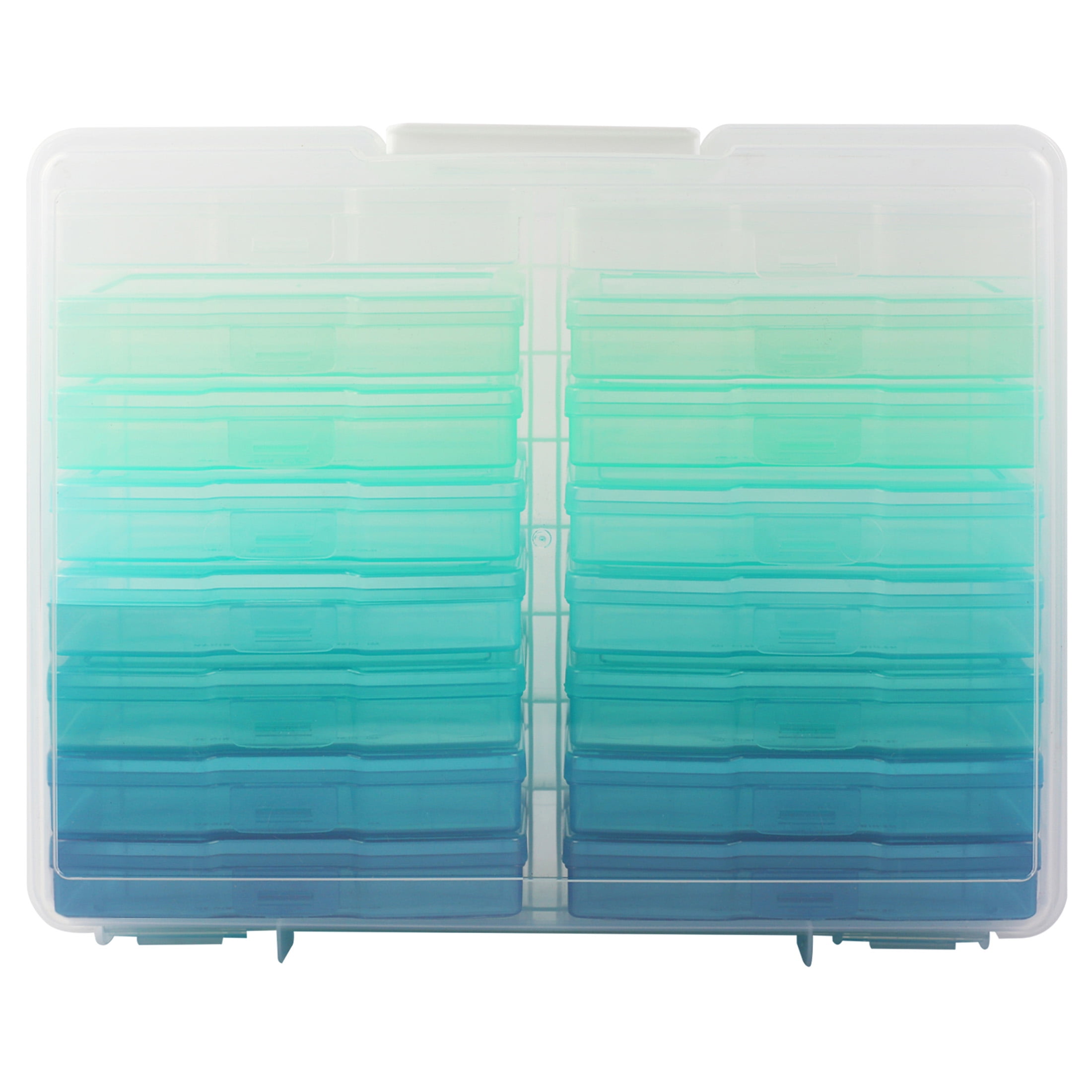 Blue Ombre Photo & Craft Keeper by Simply Tidy - 16-Case Organizer ...