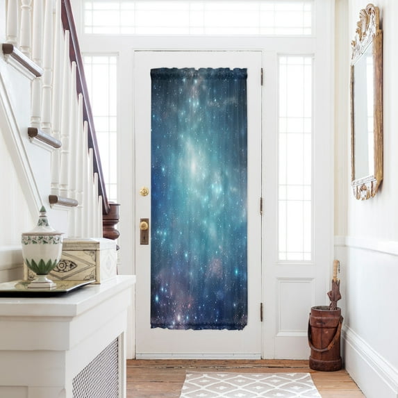 Blue Ombre Sky Door Curtains for Door Window, French Sidelight Front ...