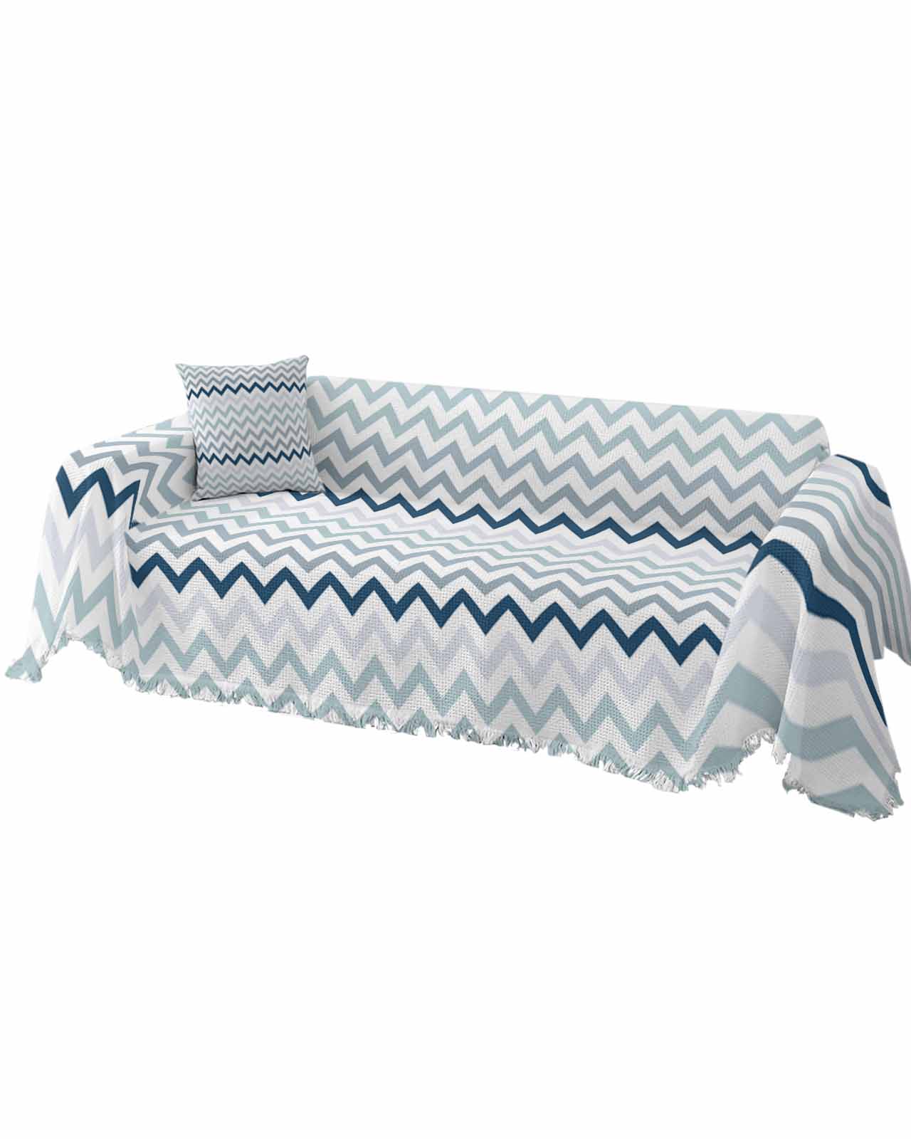 Blue Ombre Sofa Couch Covers for 3 Cushion Couch, Washable L Shape ...