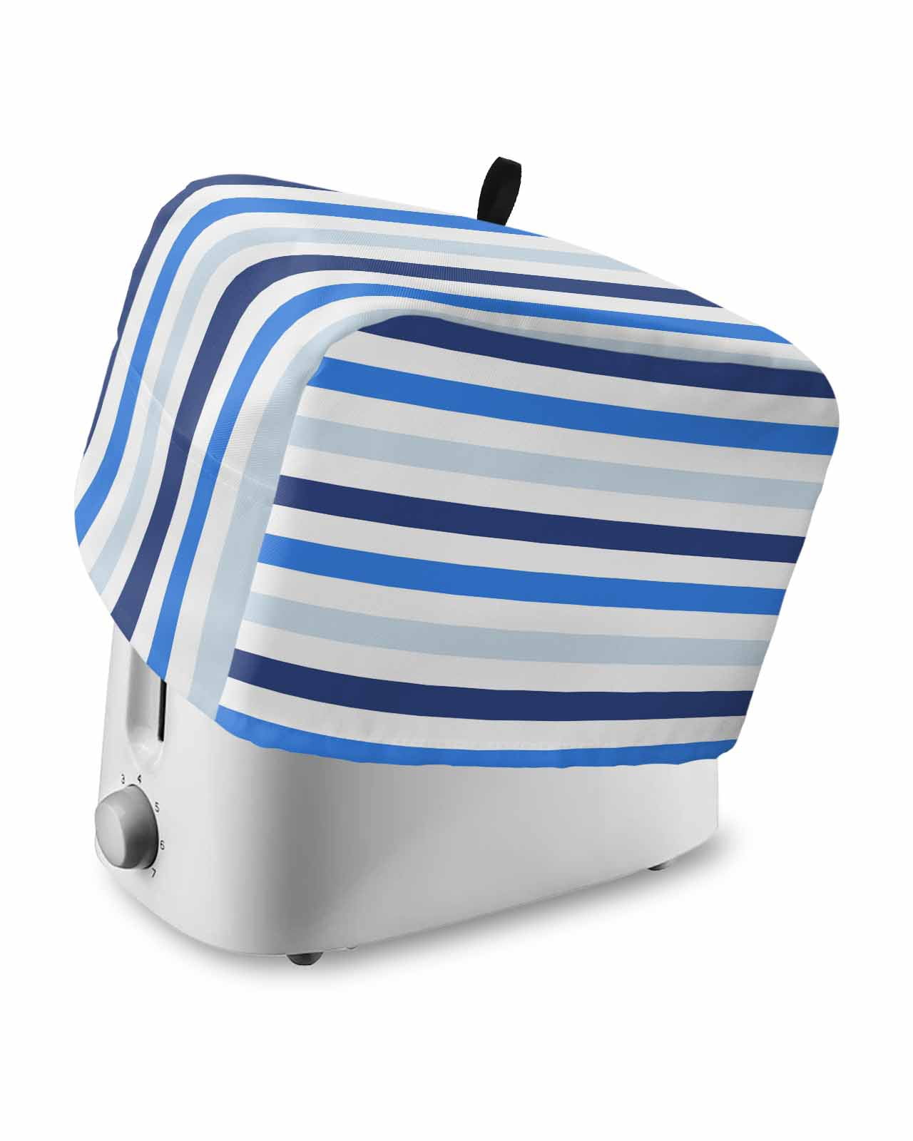 Blue Ombre Striped Toaster Cover 4 Slice, Large Kitchen Appliance ...