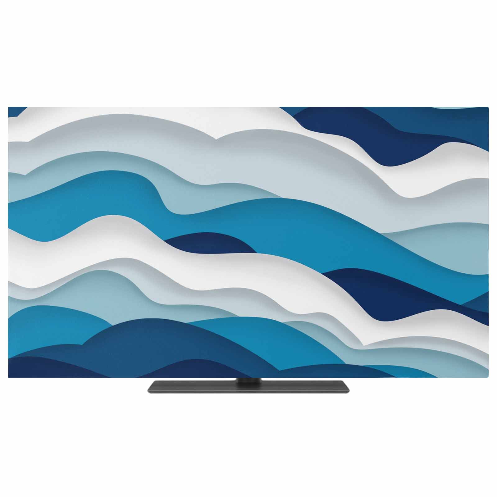 Blue Ombre TV Dust Cover,Stretchable TV Screen Desktop Computer ...
