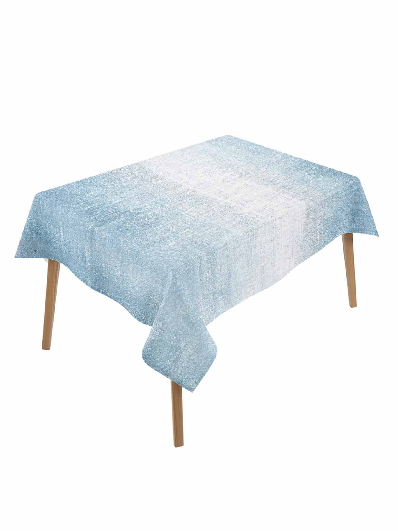 Blue Ombre Table Cloth, Modern Abstract Art Aesthetics Waterproof ...