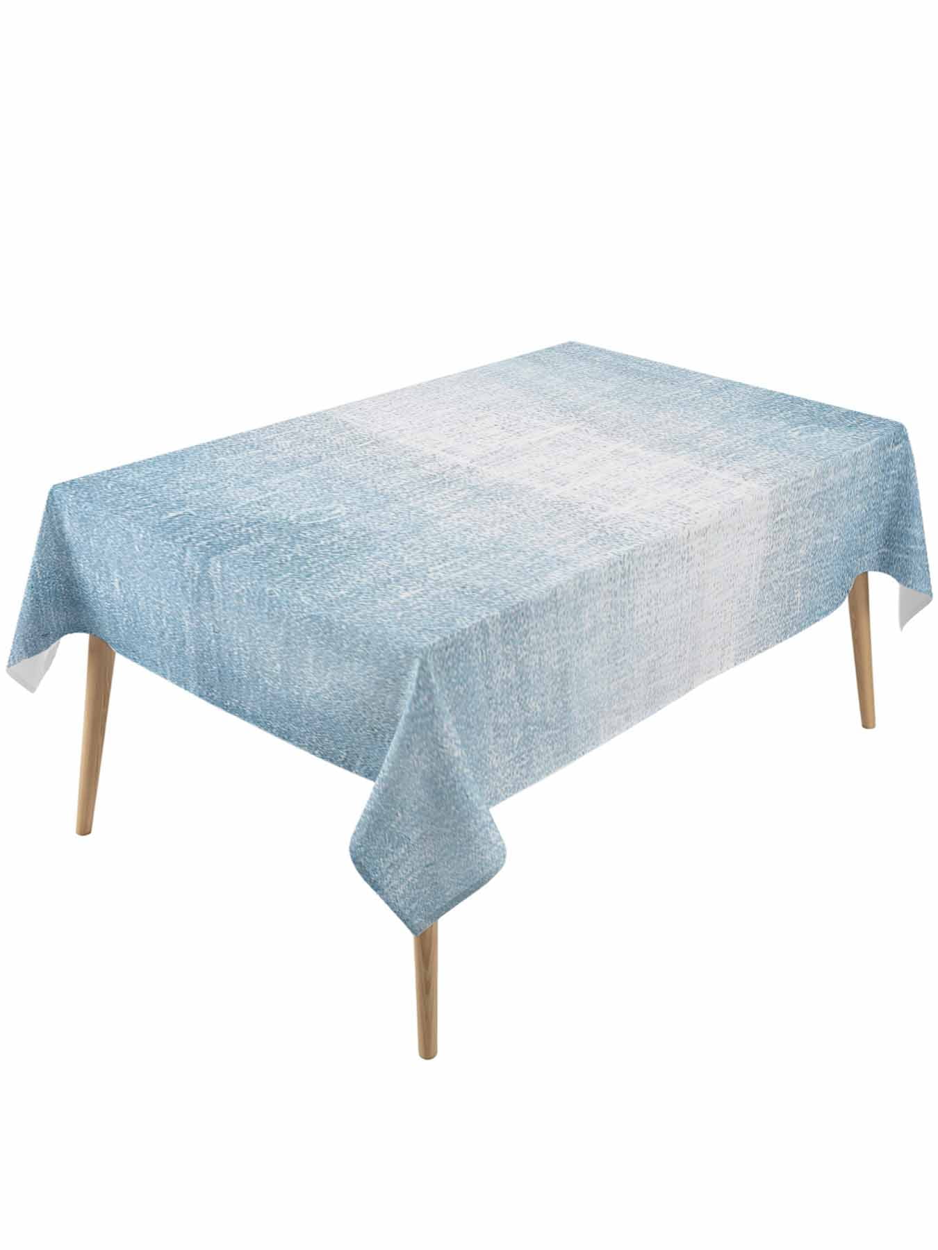 Blue Ombre Table Cloth, Modern Abstract Art Aesthetics Waterproof ...