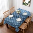 Blue Ombre Table Cloth Waterproof Tablecloths, Modern Geometric ...