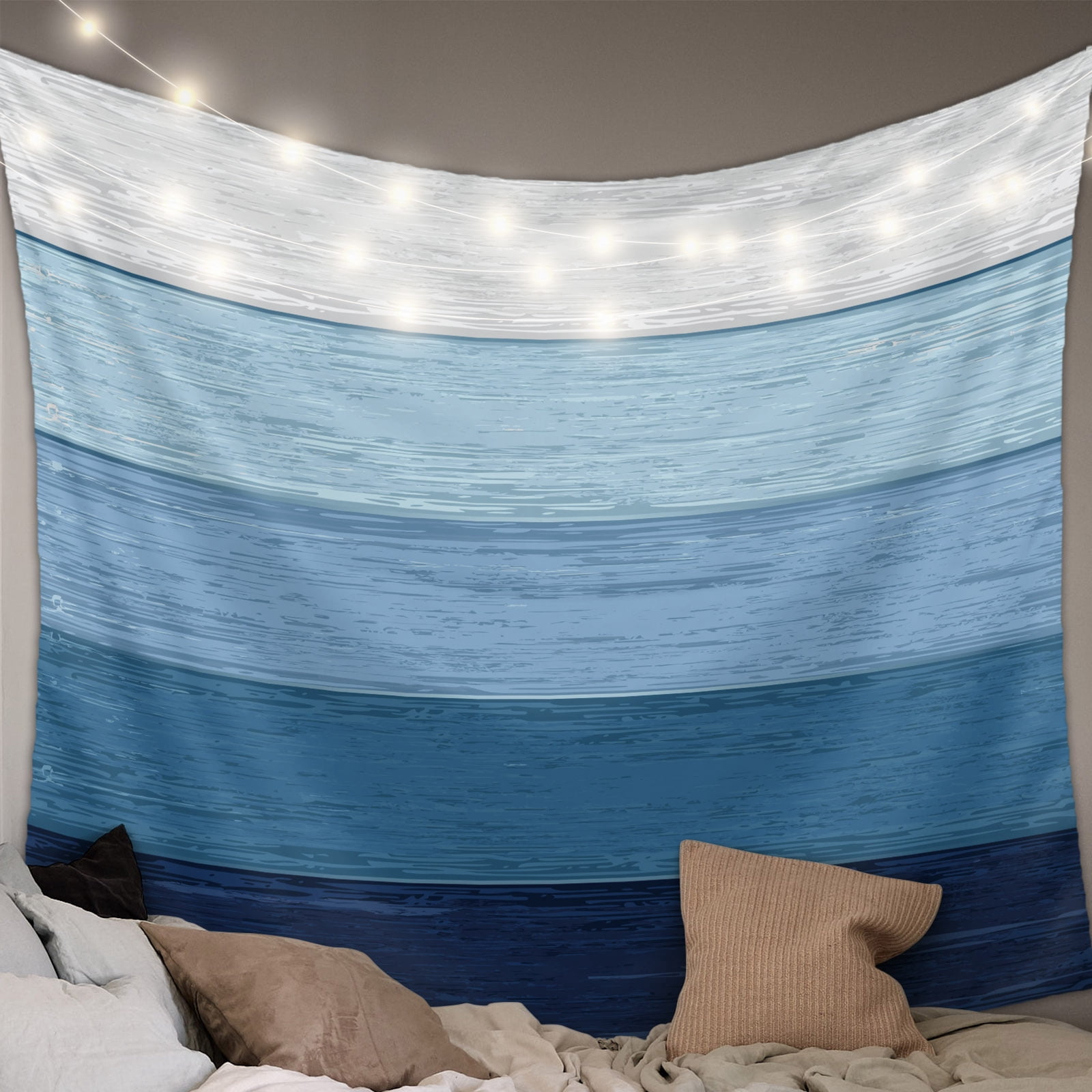 Blue Ombre Tapestry for Bedroom Wall Hanging Tapestry, Farmhouse ...