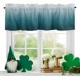 Blue Ombre Valances for Windows, Contemporary Gradient Abstract Rod ...