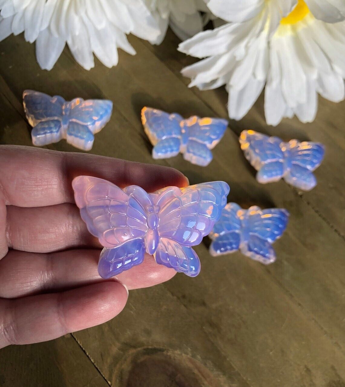 Blue Opalite Butterfly Crystal Butterfly Statue Specimen Home ...