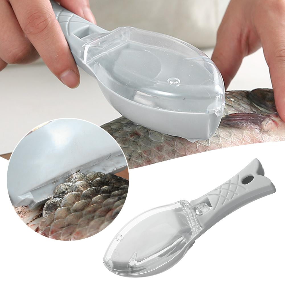 Blue Opp Bagged Fish Scaler With Cover Manual Fish Scale Scraper ...