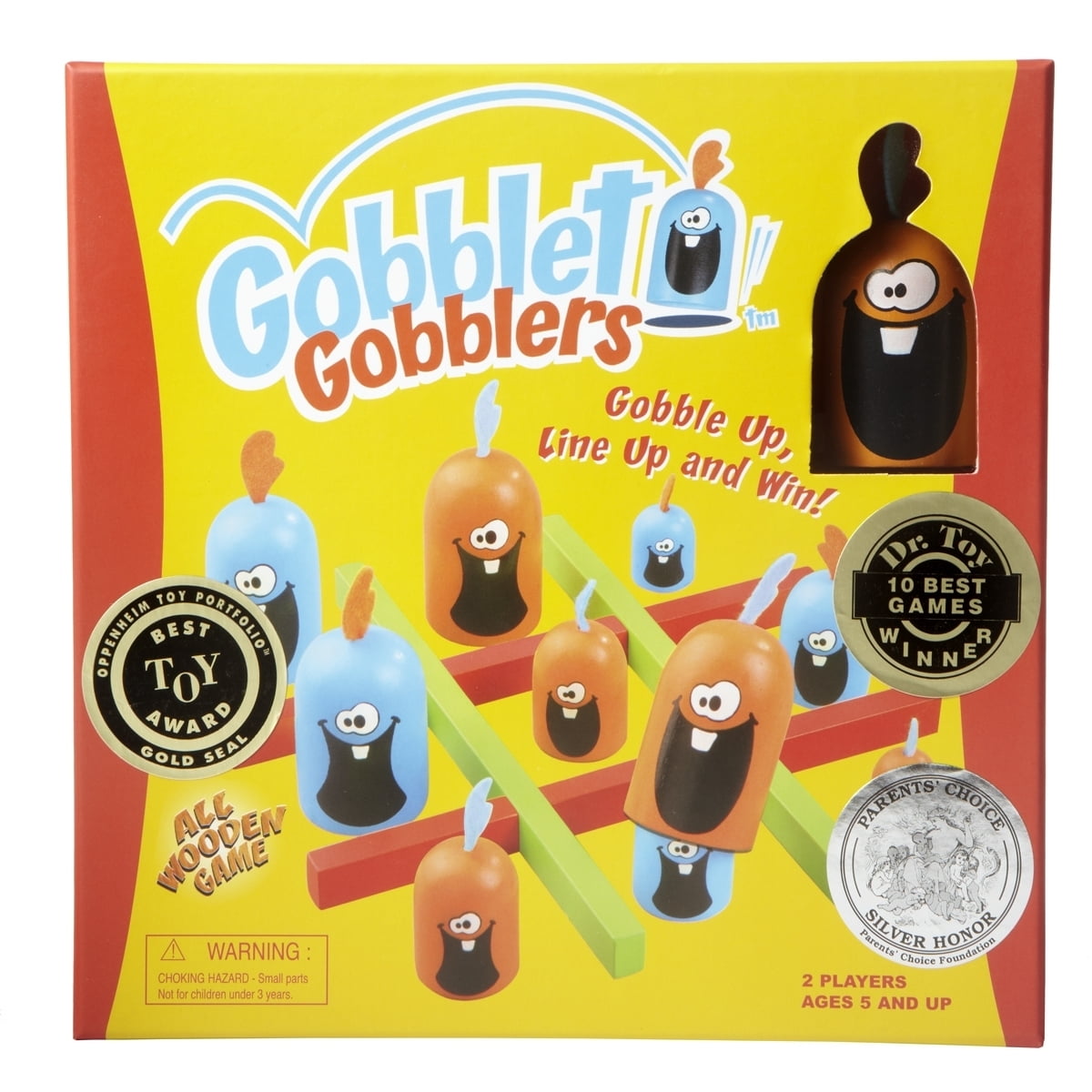 Blue Orange Gobblet Gobblers, Strategy Board Game, 2 Players, Ages 5 ...