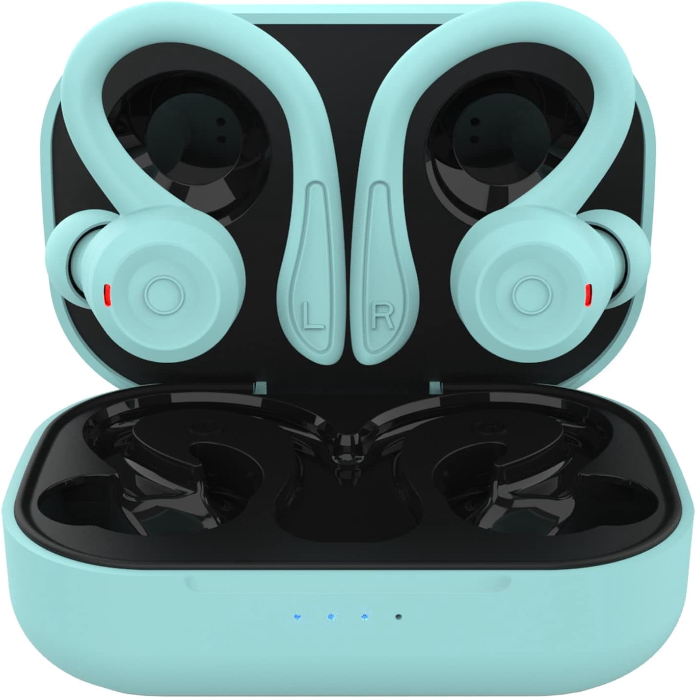 Blue Over Ear Wireless Earbuds with Earhooks Running Bluetooth Earbuds ...