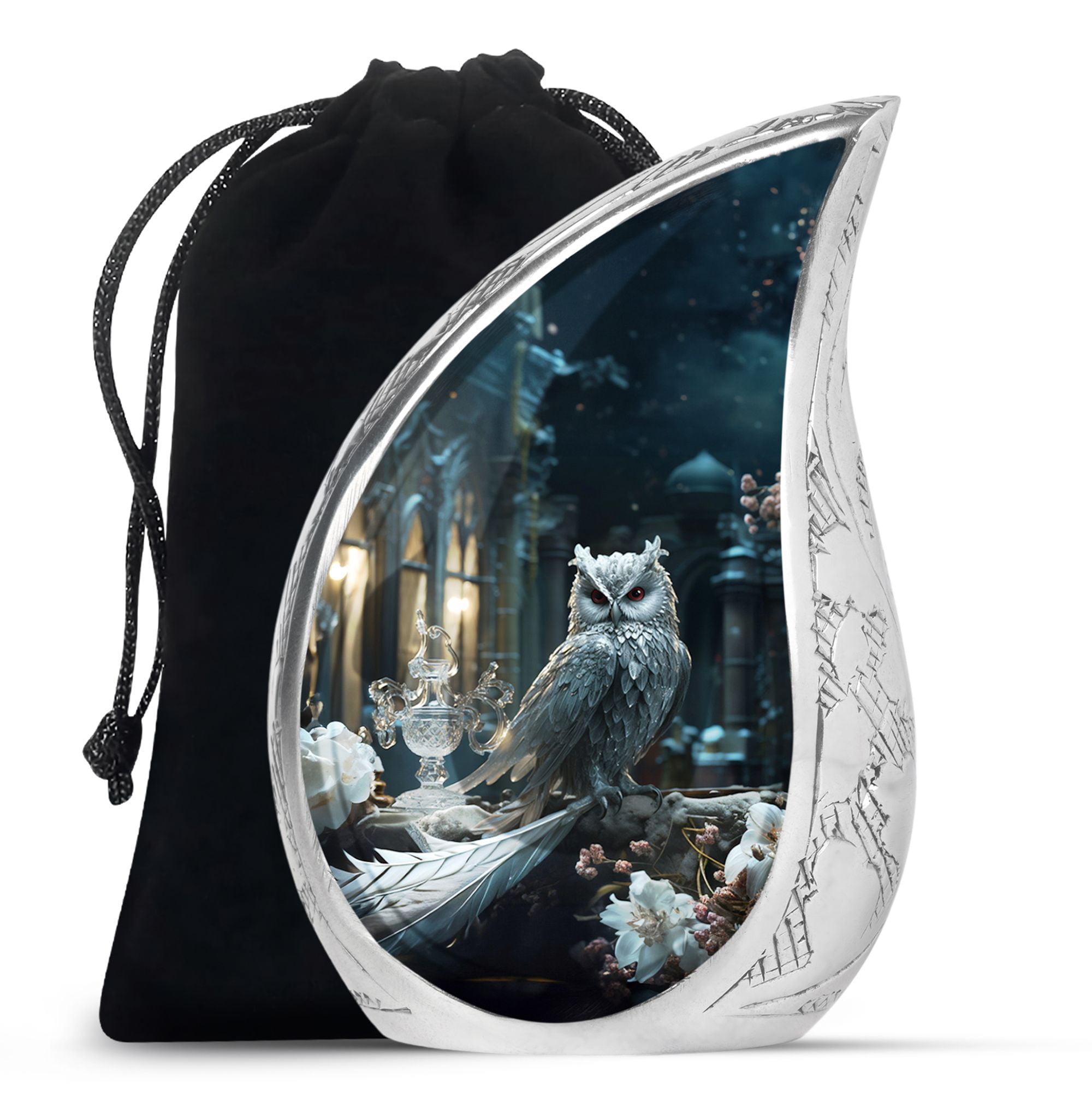 Blue Owl Funeral Urns For Ashes Adult Mom And Dad - Cremains Urn For ...
