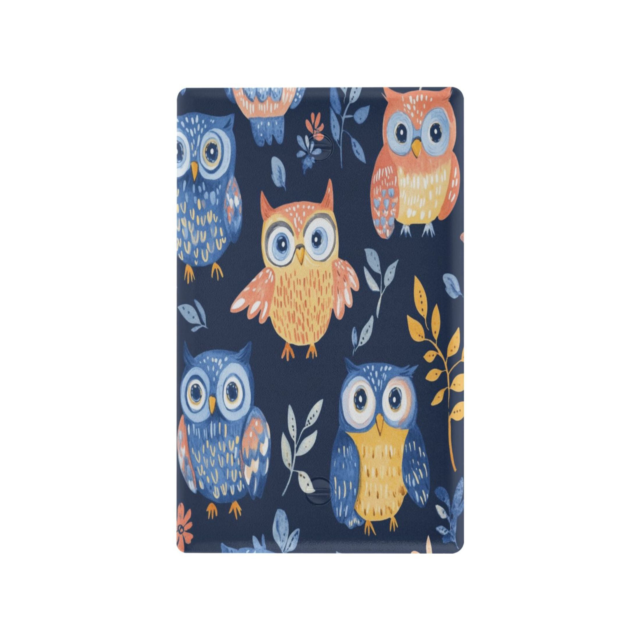 Blue Owls Light Switch Cover Switch Plate Outlet Cover Plug Cover for ...