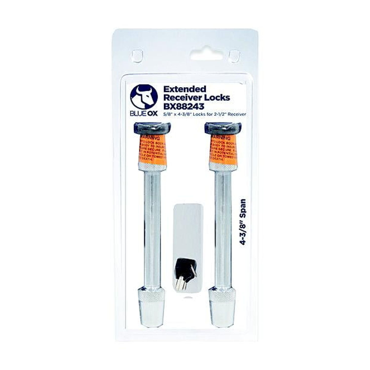 Blue Ox BX88423 Receiver Lock Kit, (2) 5/8" x 4-3/8", 20K - Walmart.com