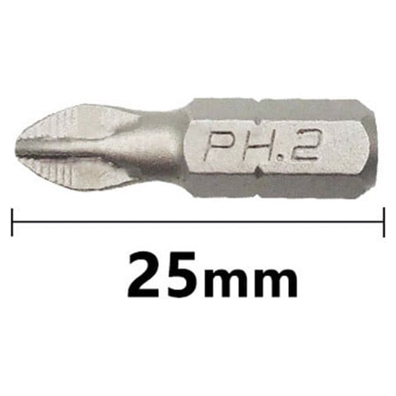 Blue PH2 Non-Slip Screwdriver Bit Steel Hardened Head for Electric ...